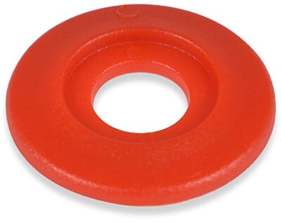 Washers for Snip&Snap rivets, PA, red ~ RAL 3020 | emico