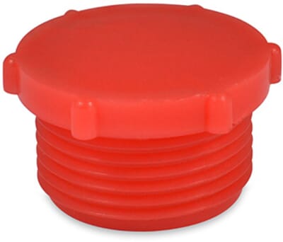 Threaded protection plugs UNF 9/16"x24, LDPE, red | emico