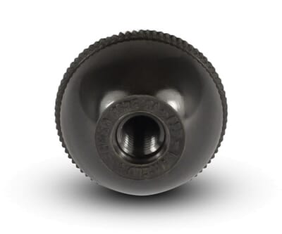Ball knobs M10 / threaded hole, knurled, Duroplast, black | emico