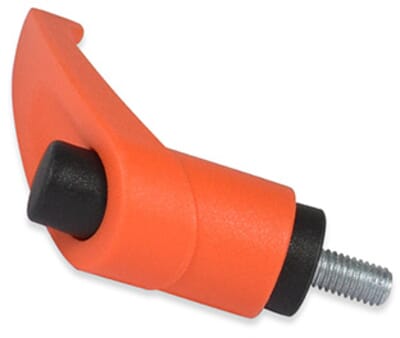 Clamp levers M6x40, PA 6, orange / button black | emico