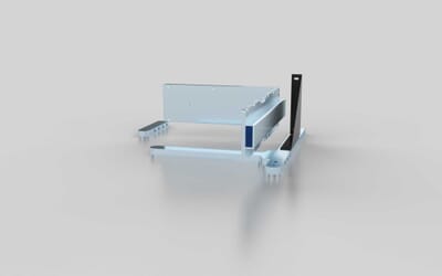 Stützfuß für den KLT-Lifter 3000 und 3300, Seitenbeladung links | Syskomp